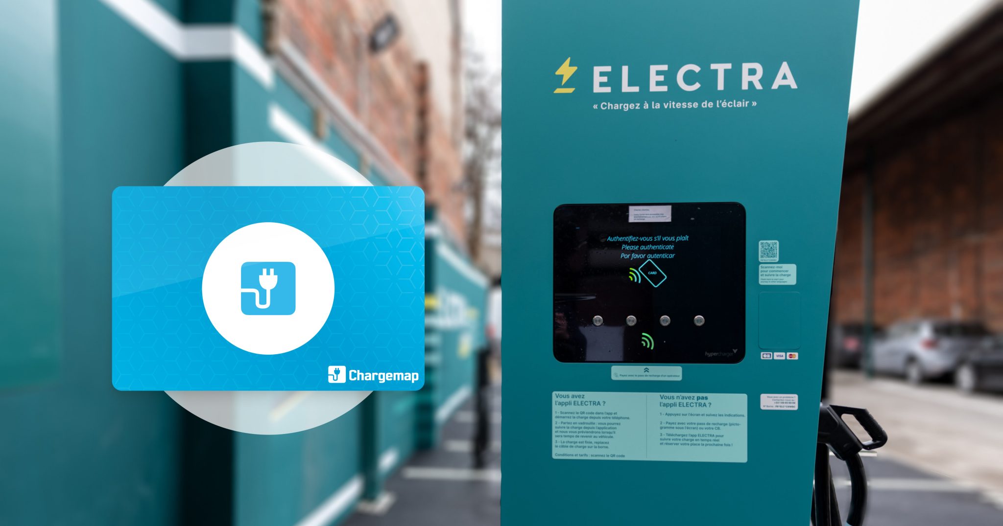 Rechargez sur les bornes Electra via Chargemap