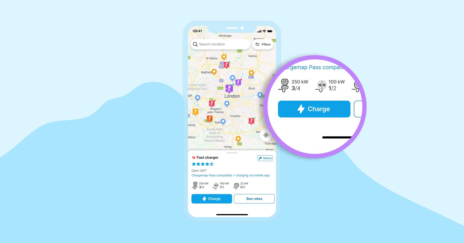 Start a charging session from the Chargemap mobile app