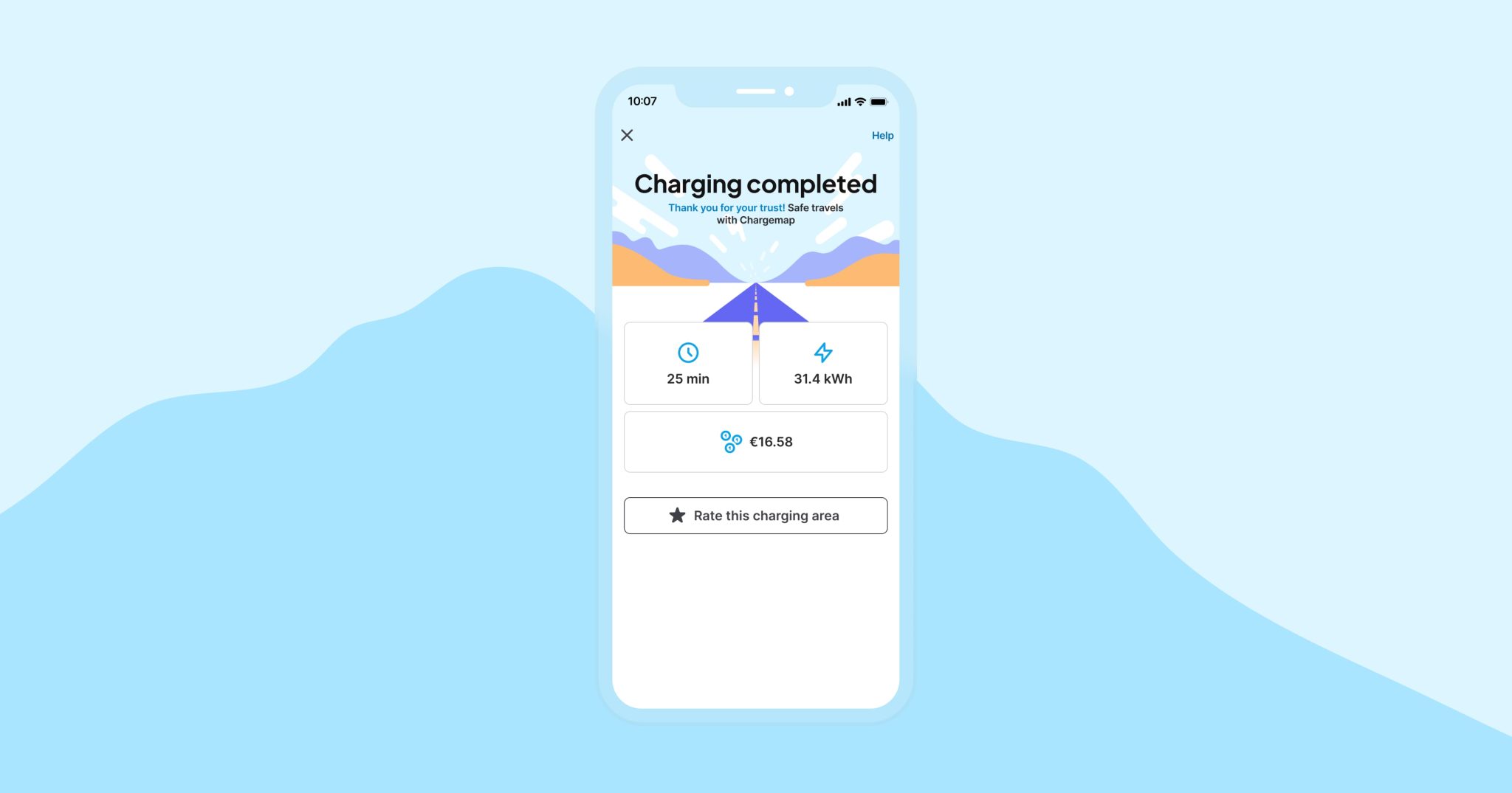 Start a charging session from the Chargemap mobile app